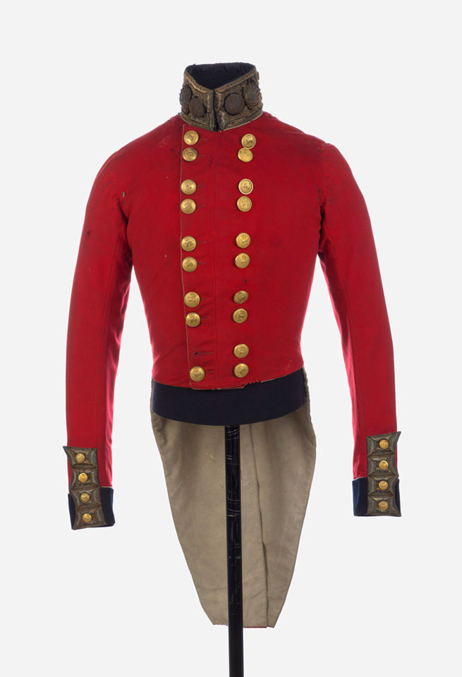 Coatee, Lieutenant William Bryce, 1st Madras European Fusiliers, 1849 ...