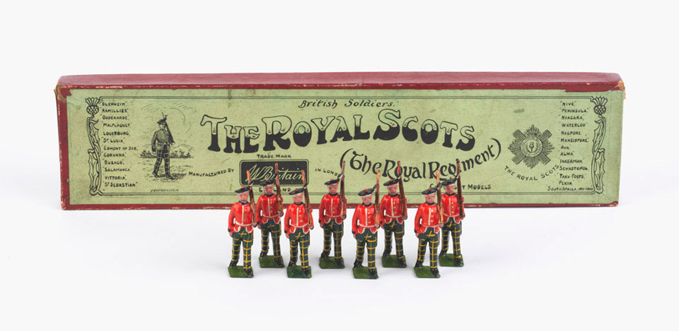 Model soldier box, William Britain Limited, Royal Scots (Royal Regiment ...