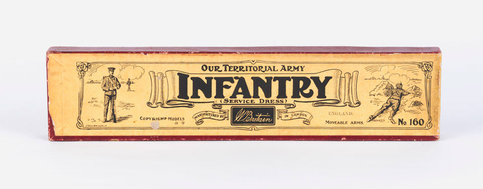 Model soldier box, W Britain, Territorial Army, Infantry (Service Dress ...