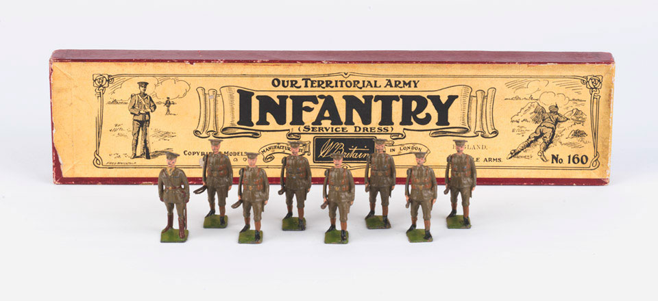 Model soldier box, W Britain, Territorial Army, Infantry (Service Dress ...
