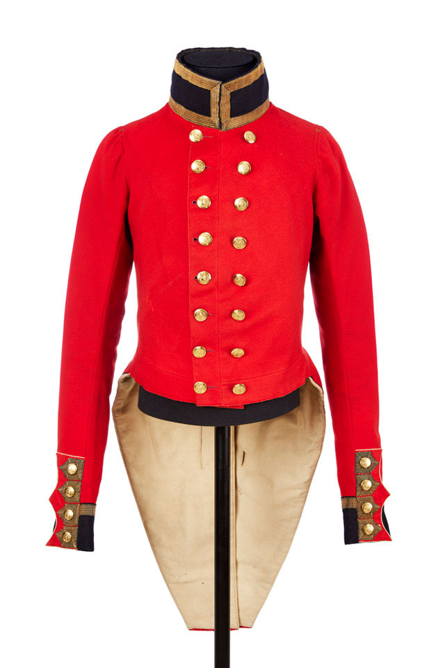 Coatee, Captain Cornelius Wheeler, 1st Regiment, Royal East India ...