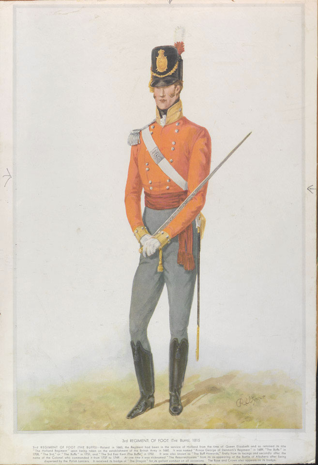 '3rd Regiment of Foot (The Buffs), 1815' | Online Collection | National ...