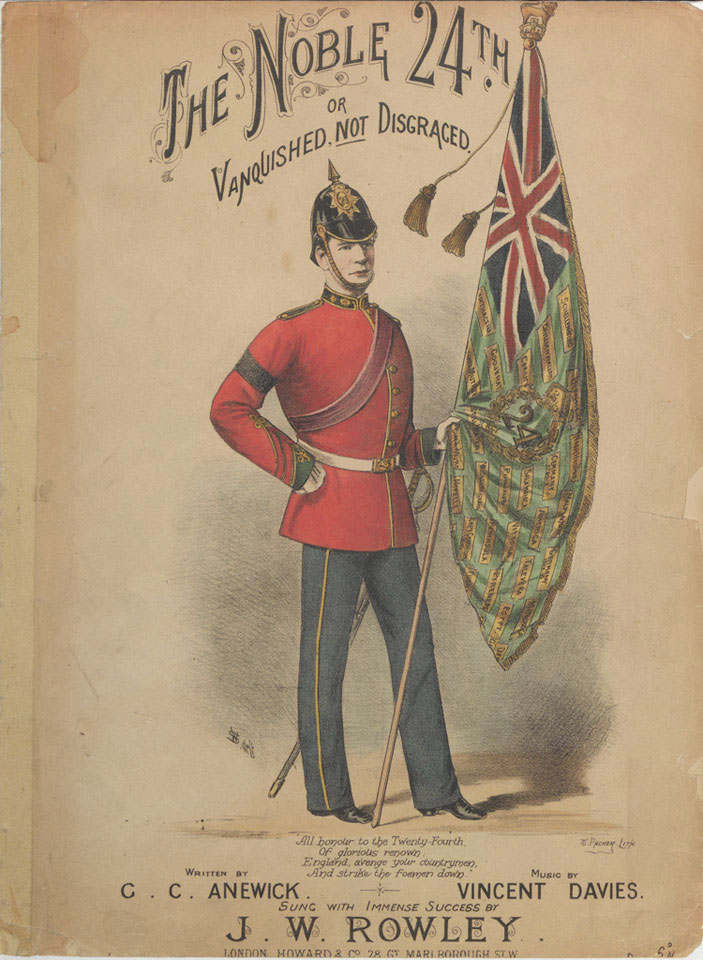 'The Noble 24th or Vanquished Not Disgraced', music cover, 1880 (c ...