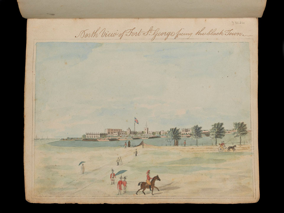 'North View of Fort St George facing the black town' | Online ...