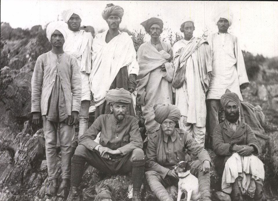 British officers and their retainers taken prisoner at Chitral 1895 and ...