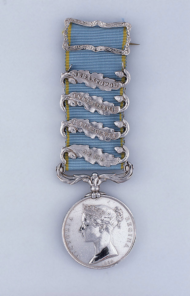 Crimea War Medal 1854-56, with four clasps, 'Alma', 'Balaklava ...