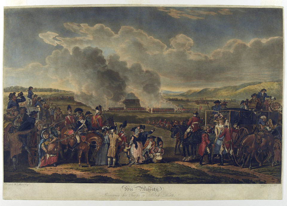 'His Majesty Reviewing his Troops on Black Heath', 1787 | Online ...