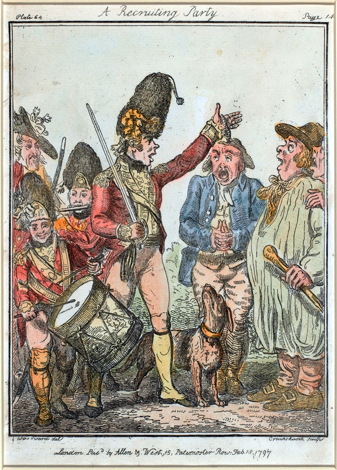 'A Recruiting Party', 1797 | Online Collection | National Army Museum ...