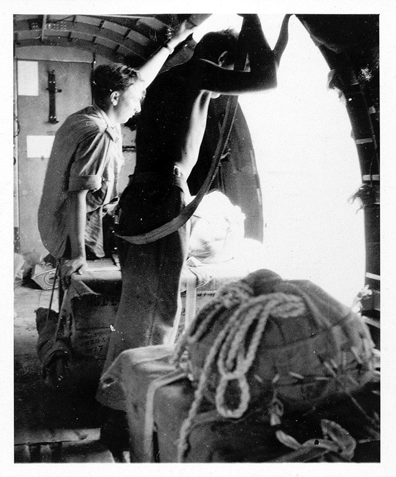 Air Despatch Company waiting to eject supplies from a Dakota over a ...