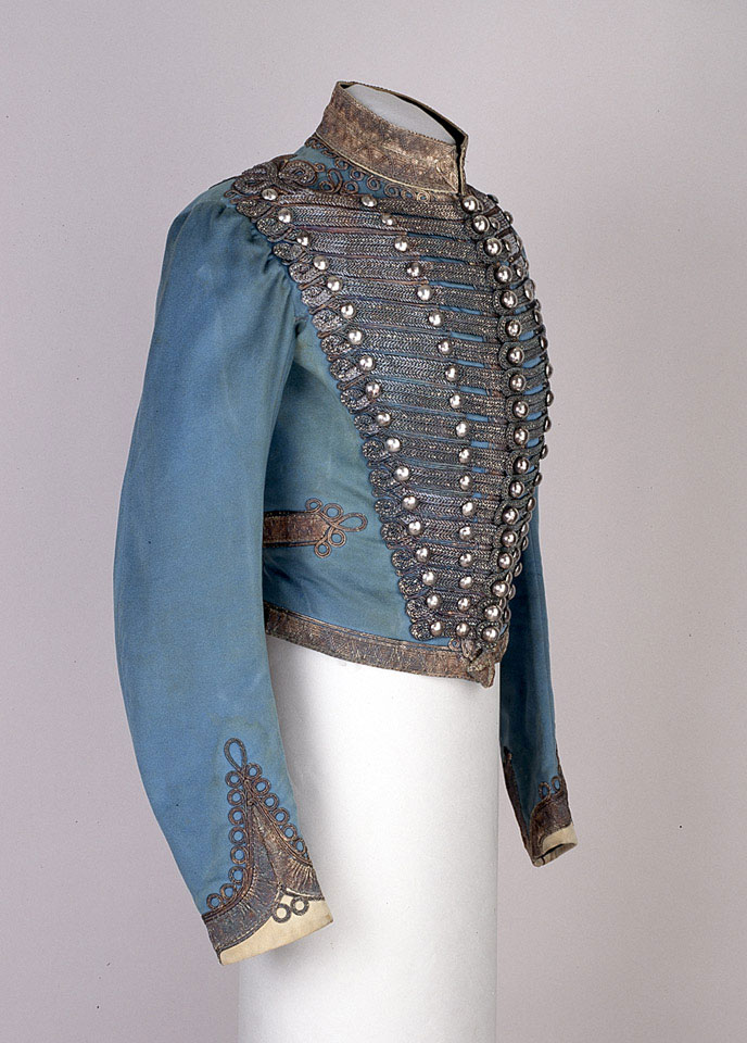 Short frogged jacket, Cornet Charles Cazenove, 6th Madras Light Cavalry ...