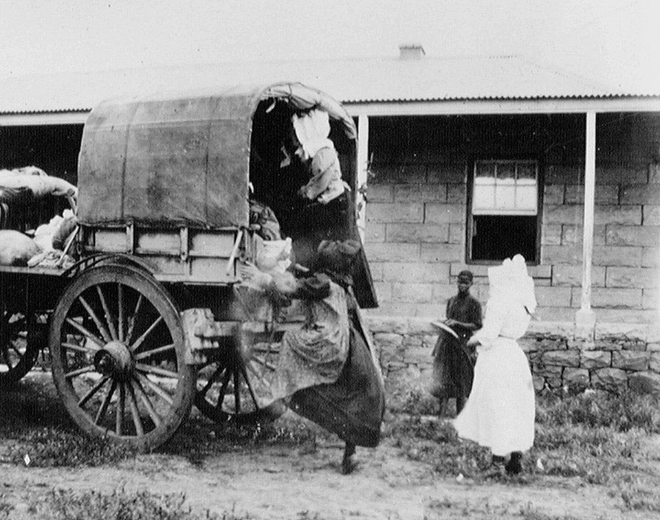 Removing a Boer family from a farm, 1900 | Online Collection | National ...
