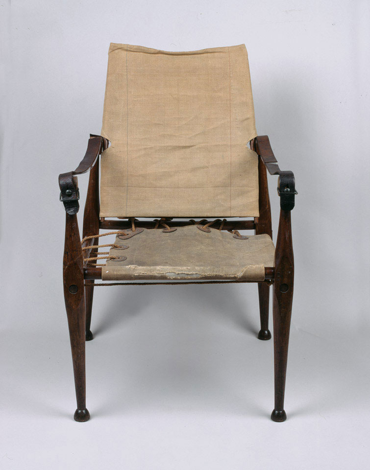 Roorkhee camp chair, Colonel C J Long, Royal Artillery, 1899 (c ...