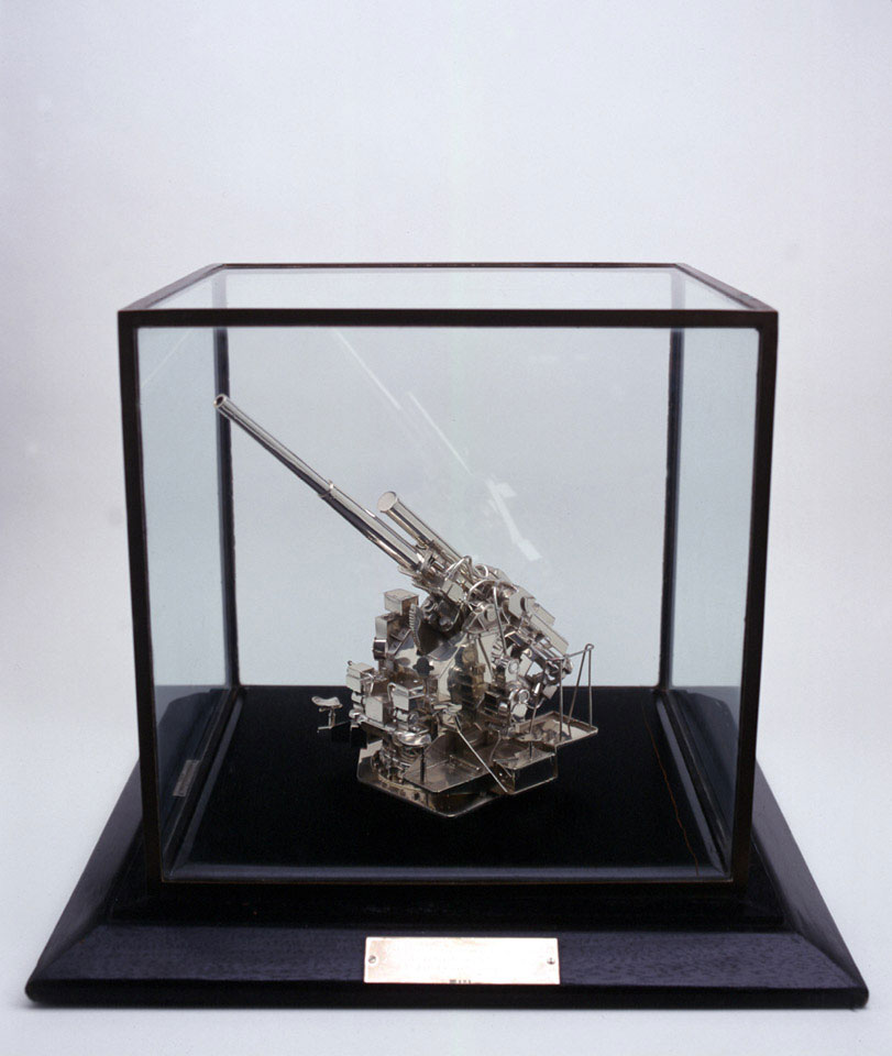 Silver scale model of an anti-aircraft gun, 1955 | Online Collection ...