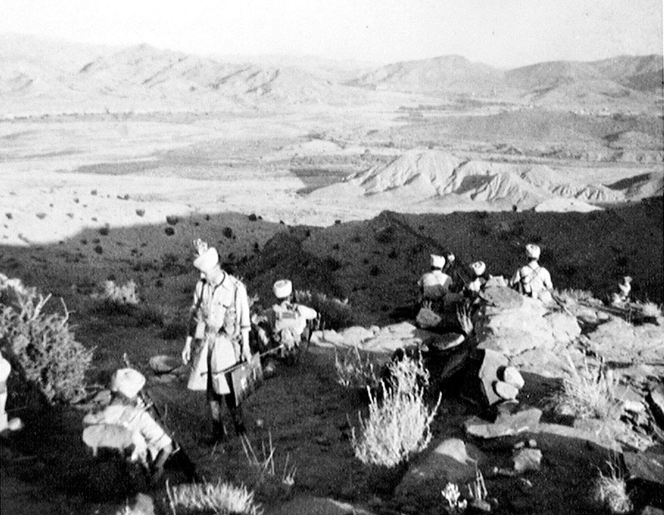 5th (Bombay) Mountain Battery with 6th Rajputana Rifles near Thal ...