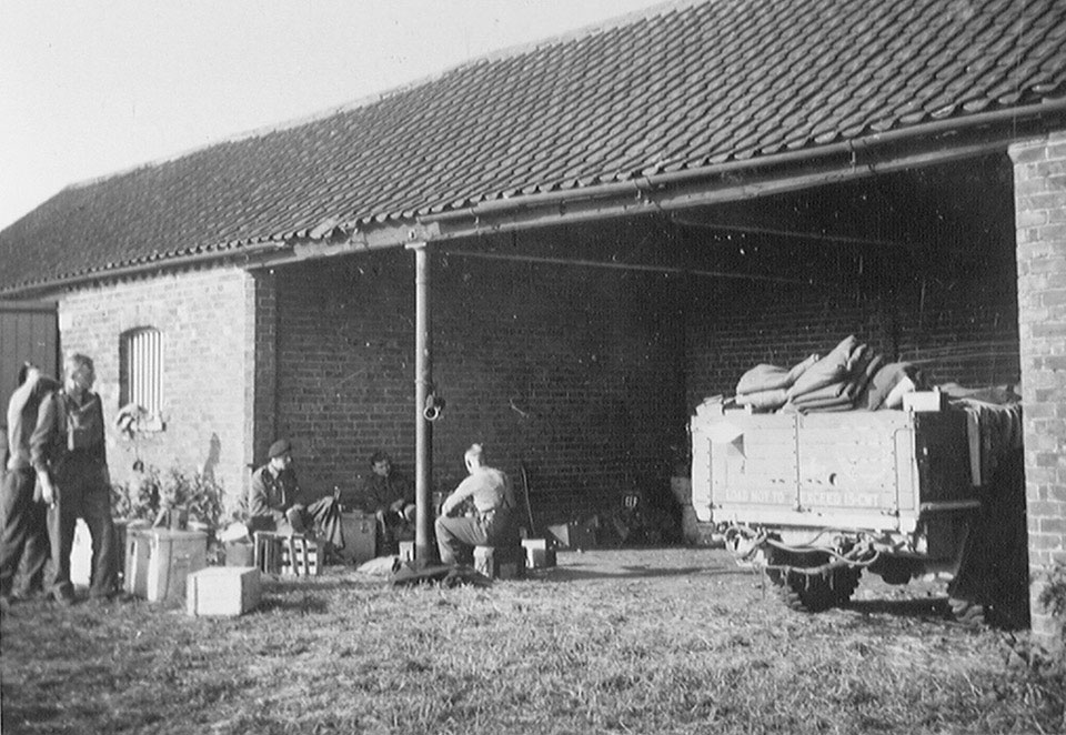 'Cookhouse. Fox Covert Farm. Saxilby', 3rd County of London Yeomanry ...