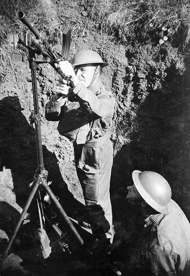 Bren gun pit, 1939 (c) | Online Collection | National Army Museum, London
