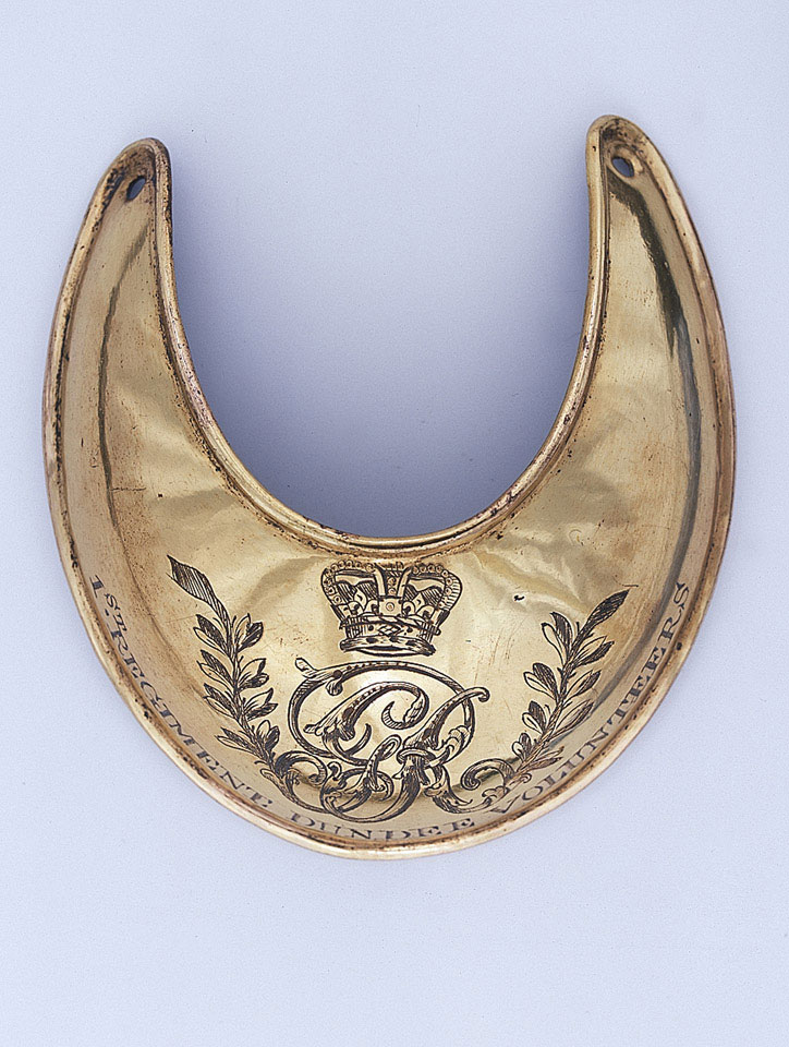 Gorget, 1st Regiment Dundee Volunteer Infantry, 1799 (c) | Online Collection | National Army ...